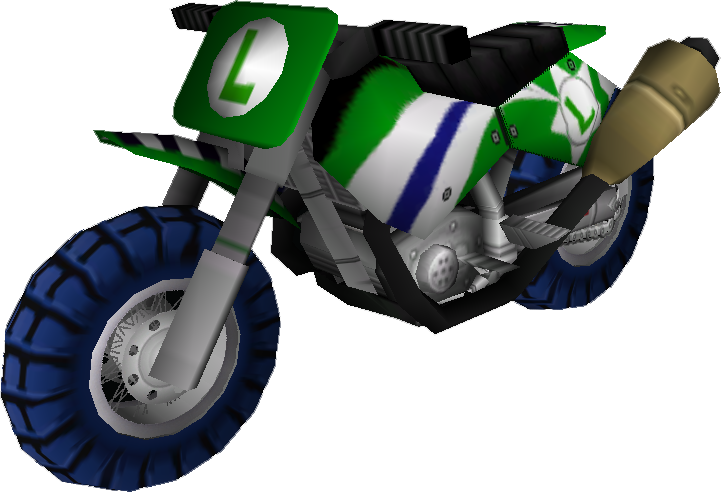 File:Standard Bike S (Baby Luigi) Model.png - Super Mario Wiki, the Mario encyclopedia