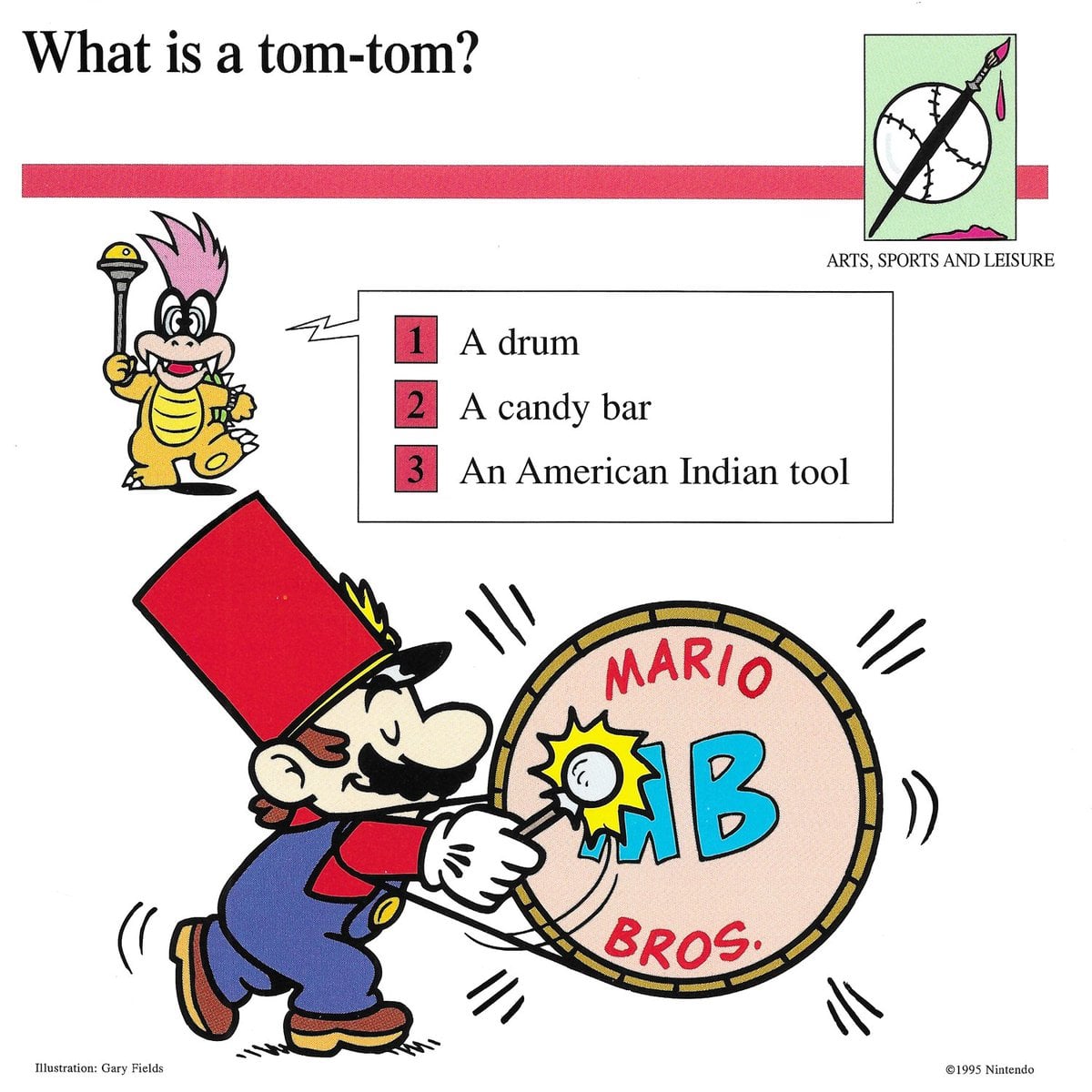 File:Tom-tom quiz card.jpg - Super Mario Wiki, the Mario encyclopedia