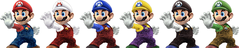 File:Mario Palettes Brawl.png - Super Mario Wiki, the Mario encyclopedia