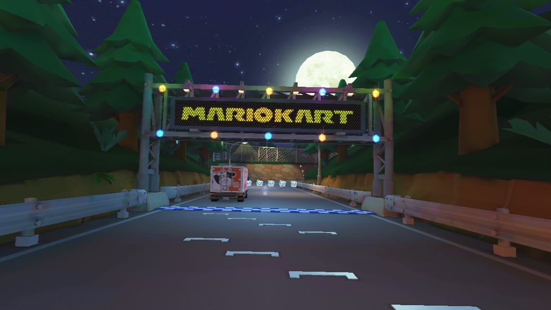 File:MKT Wii Moonview Highway Starting Line.jpg - Super Mario Wiki, the ...