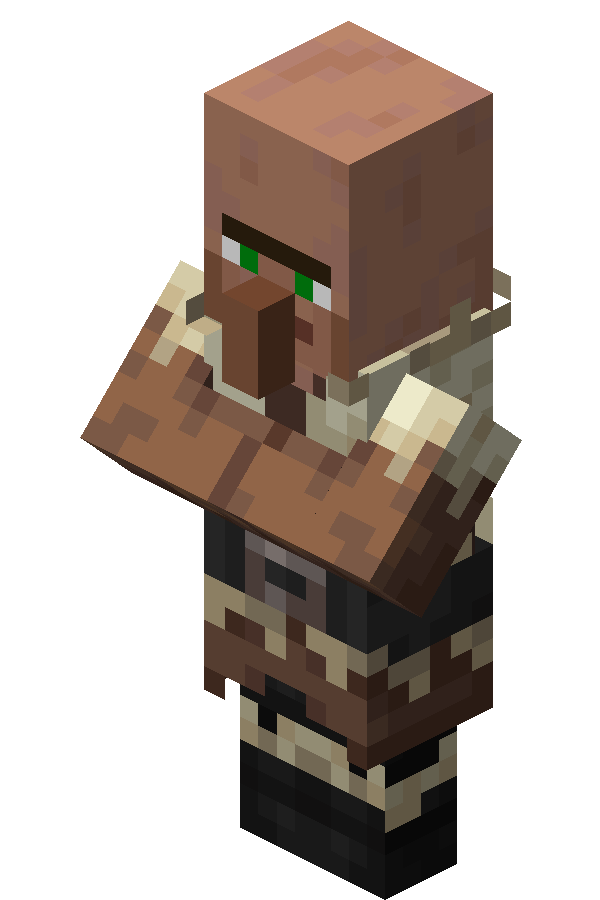 File:Minecraft Taiga Villager.png - Super Mario Wiki, the Mario ...