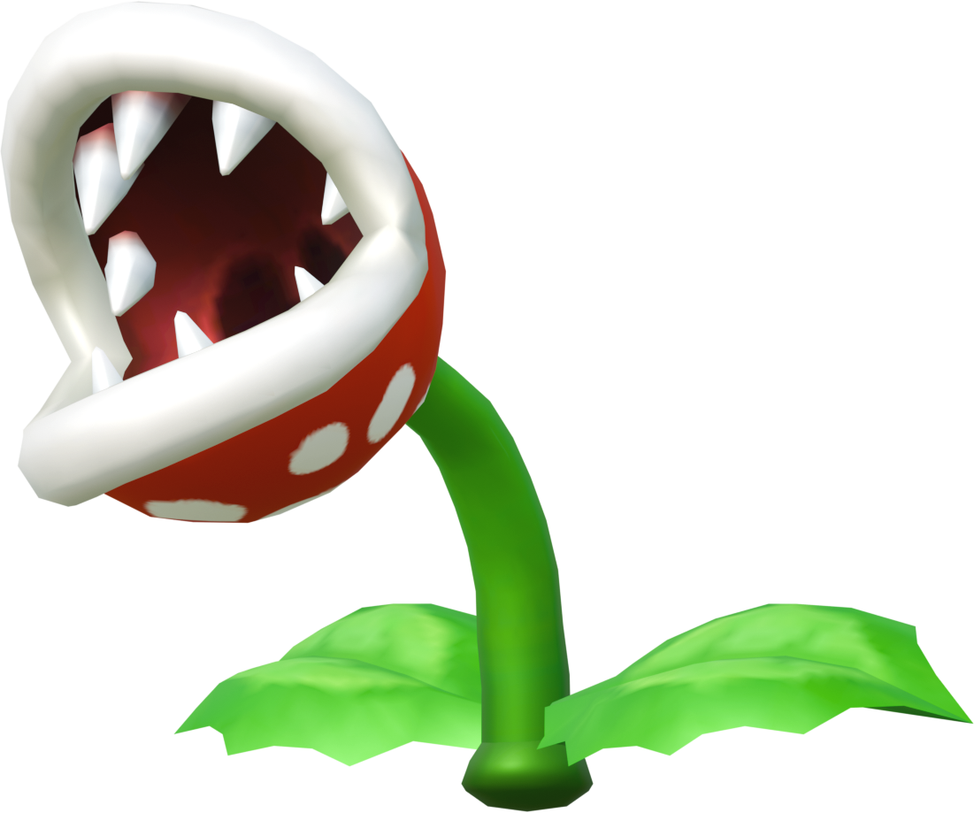 File:NSMBU Asset Model Fire Piranha Plant.png - Super Mario Wiki, the ...