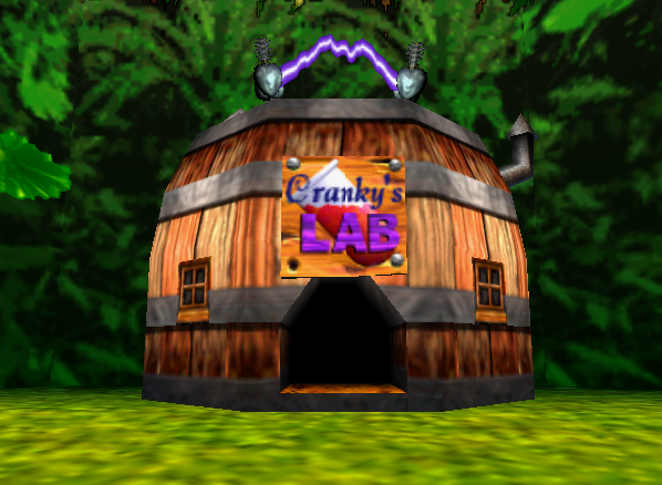 File:Cranky's Lab DK64 exterior.png - Super Mario Wiki, the Mario ...