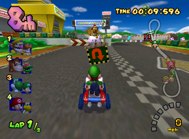 File:MKDD Going Wrong Way.png - Super Mario Wiki, the Mario encyclopedia