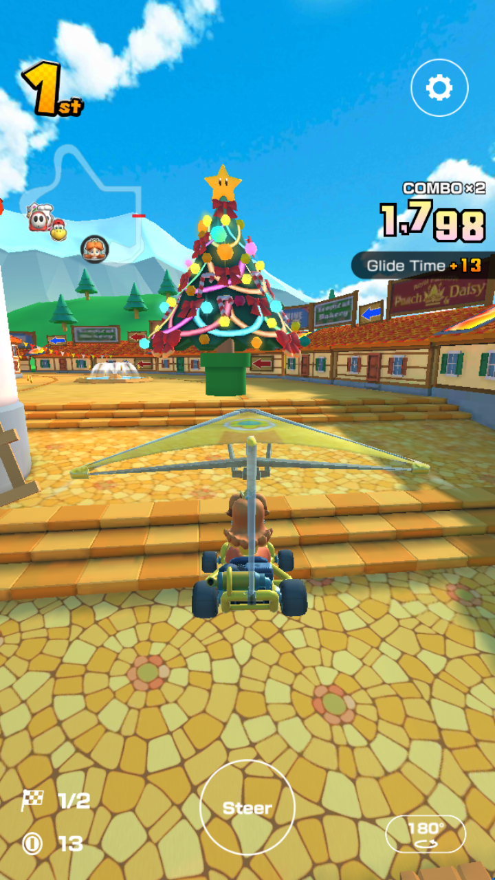 File:MKT festive tree 3DS Daisy Hills.png - Super Mario Wiki, the Mario ...