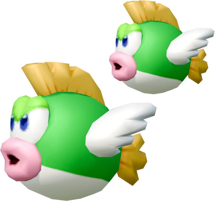 File:NSLU Asset Model Big Deep Cheep.png - Super Mario Wiki, the Mario ...