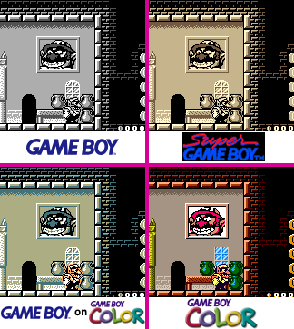 File:Wario Land II Game Boy - Super Game Boy - Game Boy Color palette ...