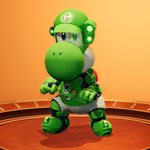 File:Yoshi (Chain Gear) - Mario Strikers Battle League.png - Super ...
