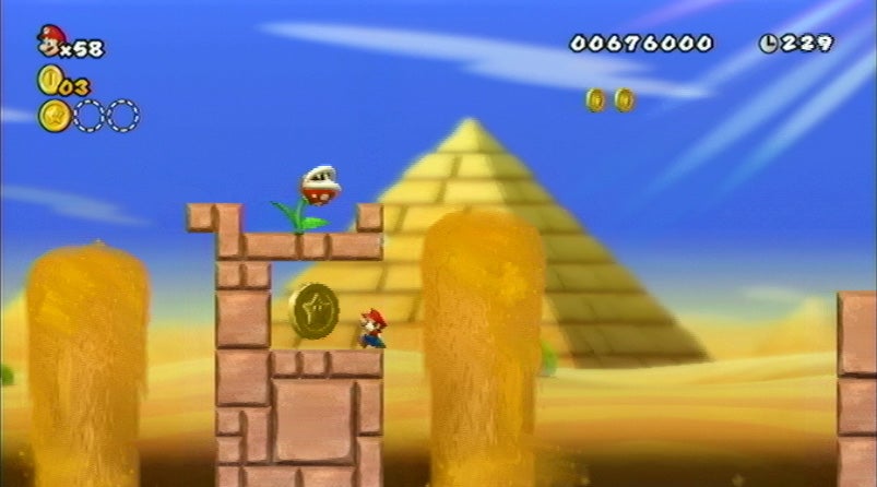 File:NSMBW W2-1 2nd Star Coin.jpg - Super Mario Wiki, the Mario ...