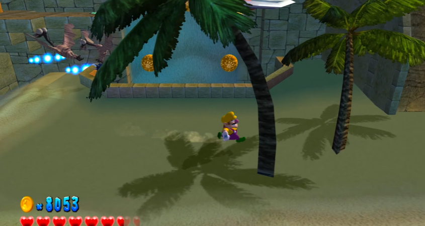 File:Pecan Sands Palm Trees.png - Super Mario Wiki, the Mario encyclopedia