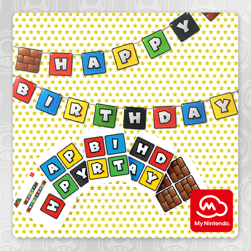 File:My Nintendo Mario birthday banner.png - Super Mario Wiki, the ...