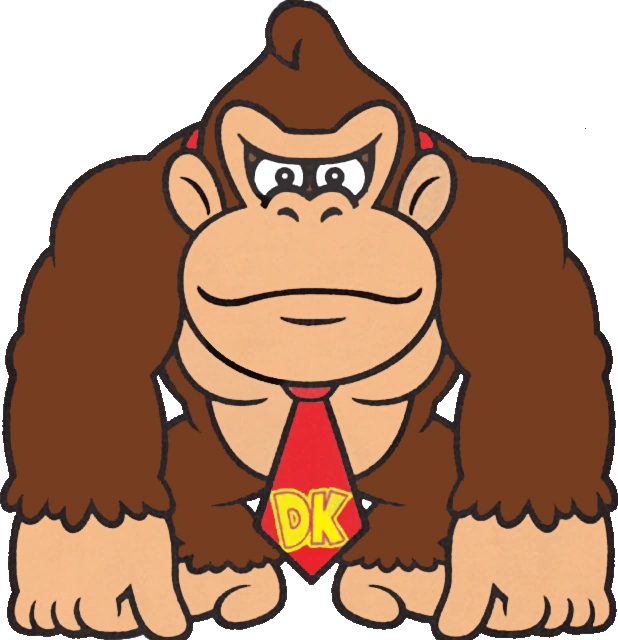 File:DK 2D Front unshaded.png - Super Mario Wiki, the Mario encyclopedia