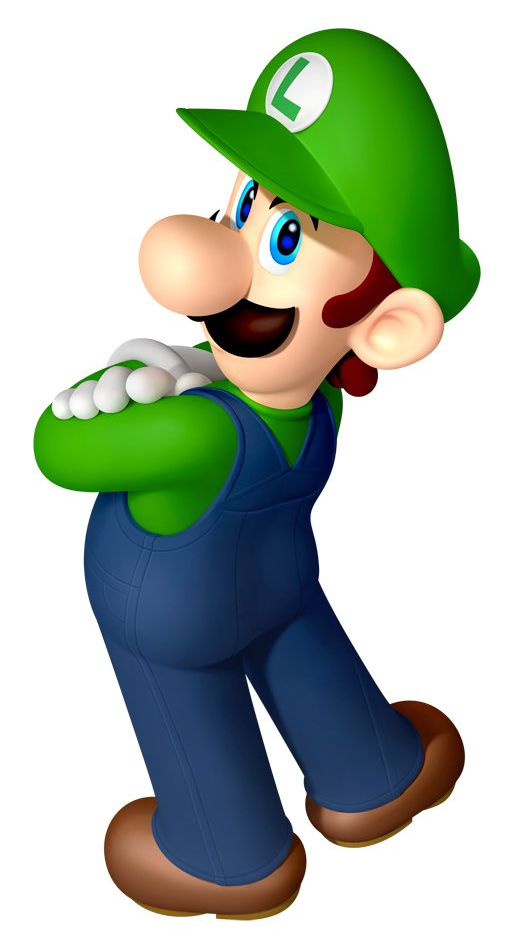 File:Luigibackside.png - Super Mario Wiki, the Mario encyclopedia