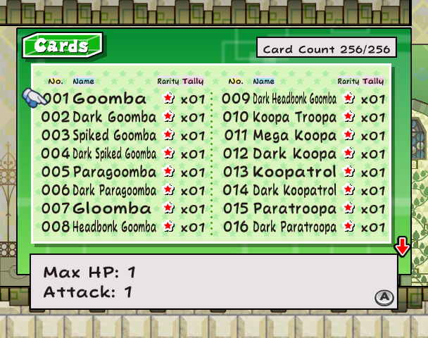 File:SPM Catch Card Screen.png - Super Mario Wiki, the Mario encyclopedia