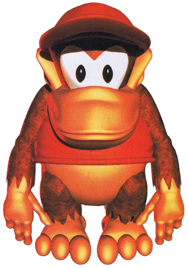 File:DKC Diddy Front art.png - Super Mario Wiki, the Mario encyclopedia