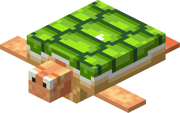 File:Minecraft Mario Mash-Up Sea Turtle Render.png - Super Mario Wiki ...