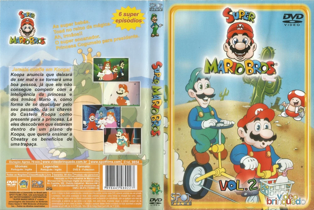 Super Mario Bros.: Vol. 2 (Brazilian DVD) - Super Mario Wiki, the Mario ...