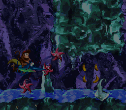 File:Clapper's Cavern DKC2 Shuri.png - Super Mario Wiki, the Mario ...