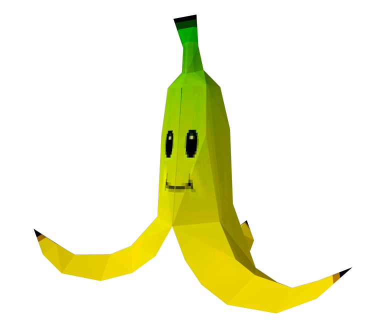 File:MKWBananaModel.png - Super Mario Wiki, the Mario encyclopedia