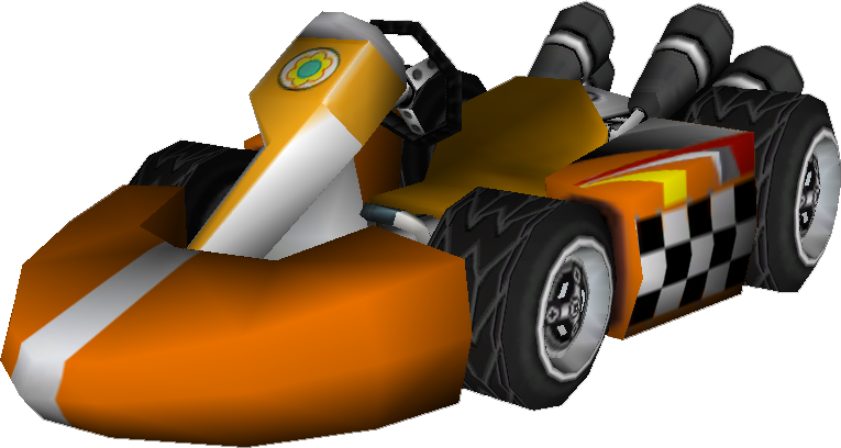 File:Standard Kart M (Daisy) Model.png - Super Mario Wiki, the Mario encyclopedia