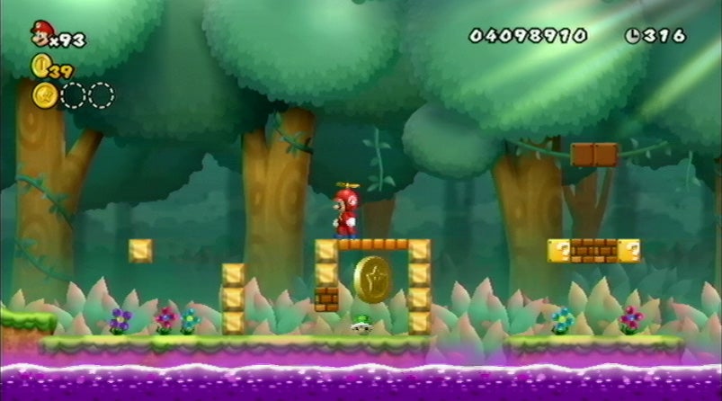 File:NSMBW W5-3 2nd Star Coin.jpg - Super Mario Wiki, the Mario ...