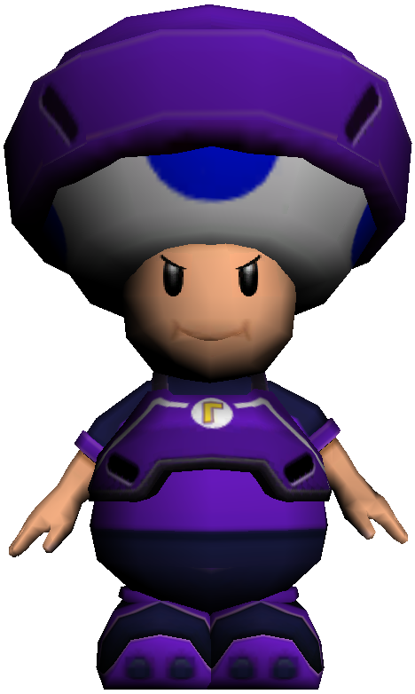 File:StrikersCharged Toad Model Indigo.png - Super Mario Wiki, the ...