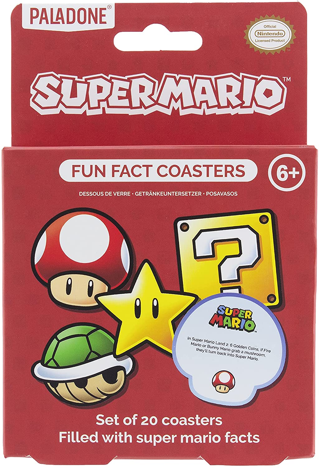 File:Super Mario Fun Fact Coasters.jpg - Super Mario Wiki, the Mario ...