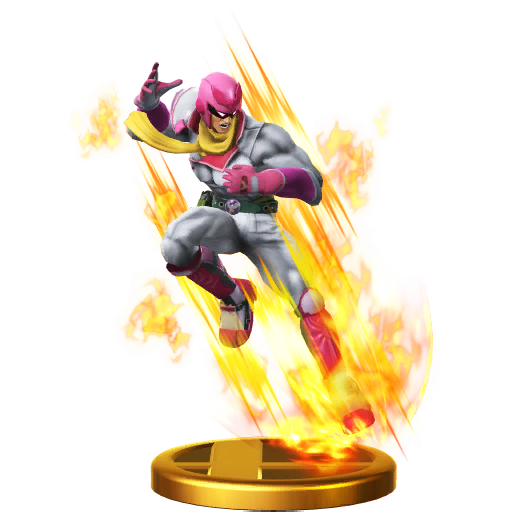 File:CaptainFalcon(alt)TrophyWiiU.png - Super Mario Wiki, the Mario ...
