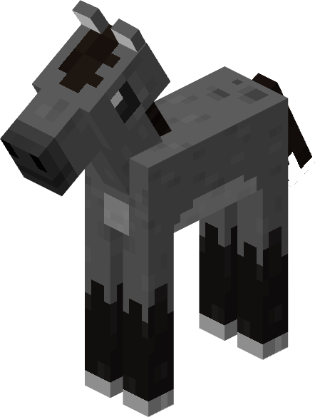 File:Minecraft Mario Mash-Up Horse Gray Baby Render.png - Super Mario ...