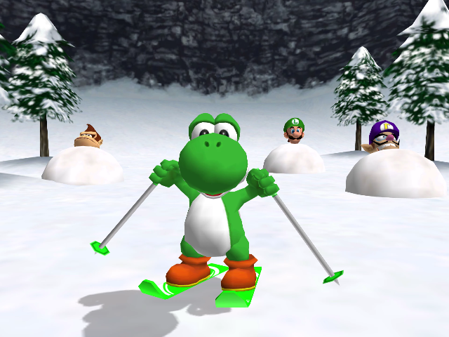 File:Avalanche Yoshi's Winning Pose.png - Super Mario Wiki, the Mario ...
