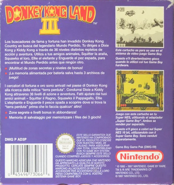 File:DKL3 cover ITA back.png - Super Mario Wiki, the Mario encyclopedia