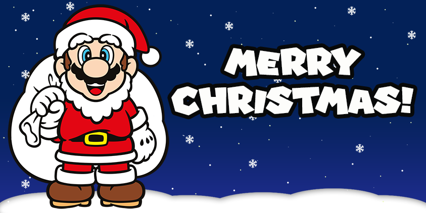 File:Mario Merry Christmas 2014 NOE graphic.png - Super Mario Wiki, the ...
