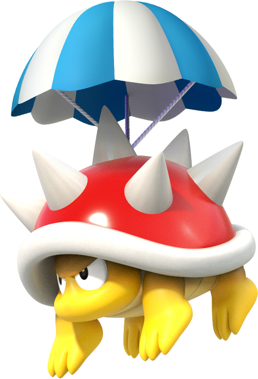 File:SMM2-Parachute-Spiny.png - Super Mario Wiki, the Mario encyclopedia