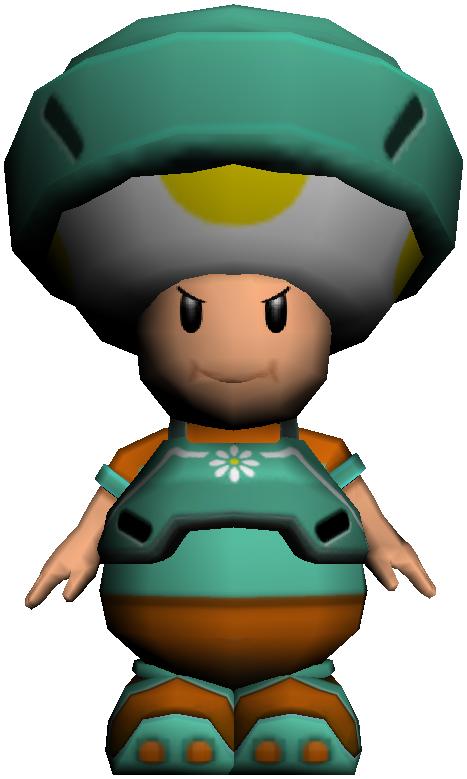 File:StrikersCharged Toad Model Teal.png - Super Mario Wiki, the Mario ...