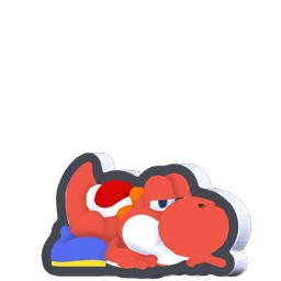 File:Standee Crouching Red Yoshi.png - Super Mario Wiki, the Mario encyclopedia