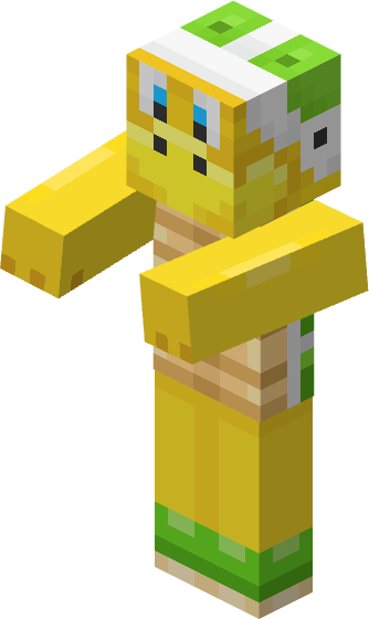 File:Minecraft Mario Mash-Up Zombie Render.png - Super Mario Wiki, the ...