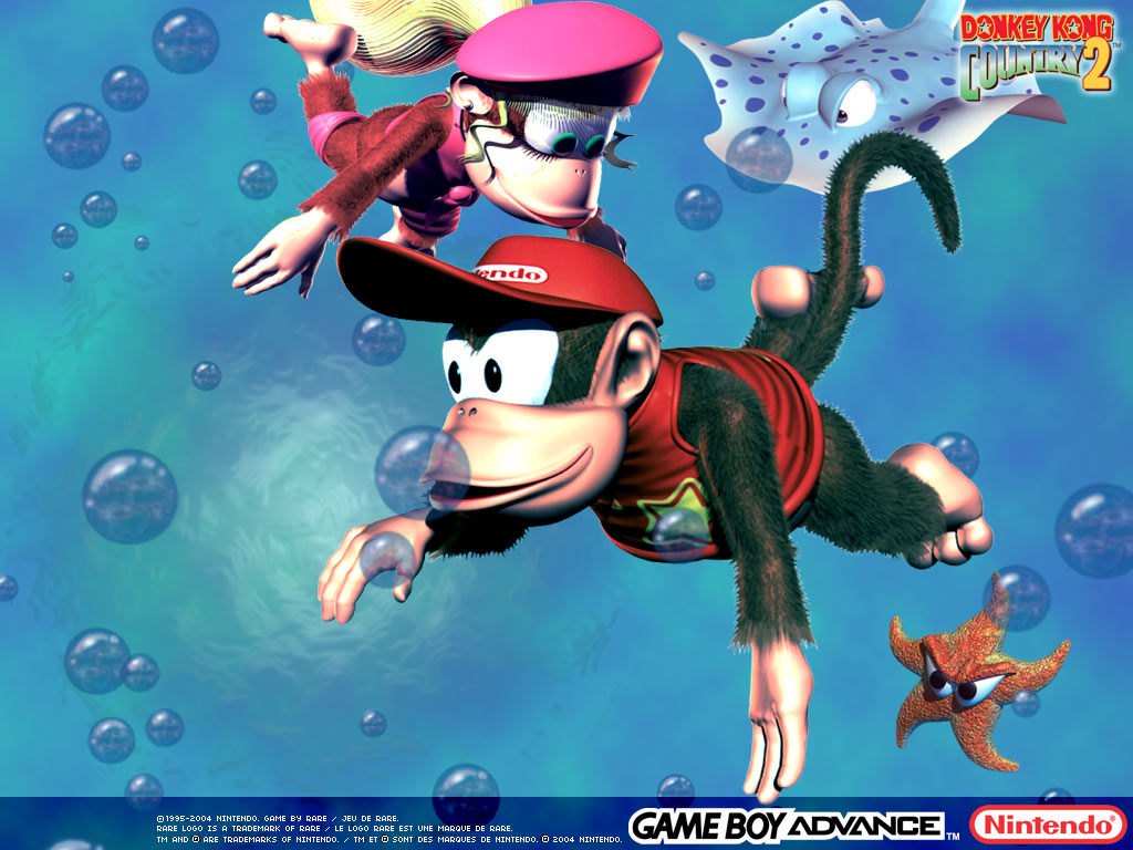 File:DKC2 GBA wallpaper 3.jpg - Super Mario Wiki, the Mario encyclopedia