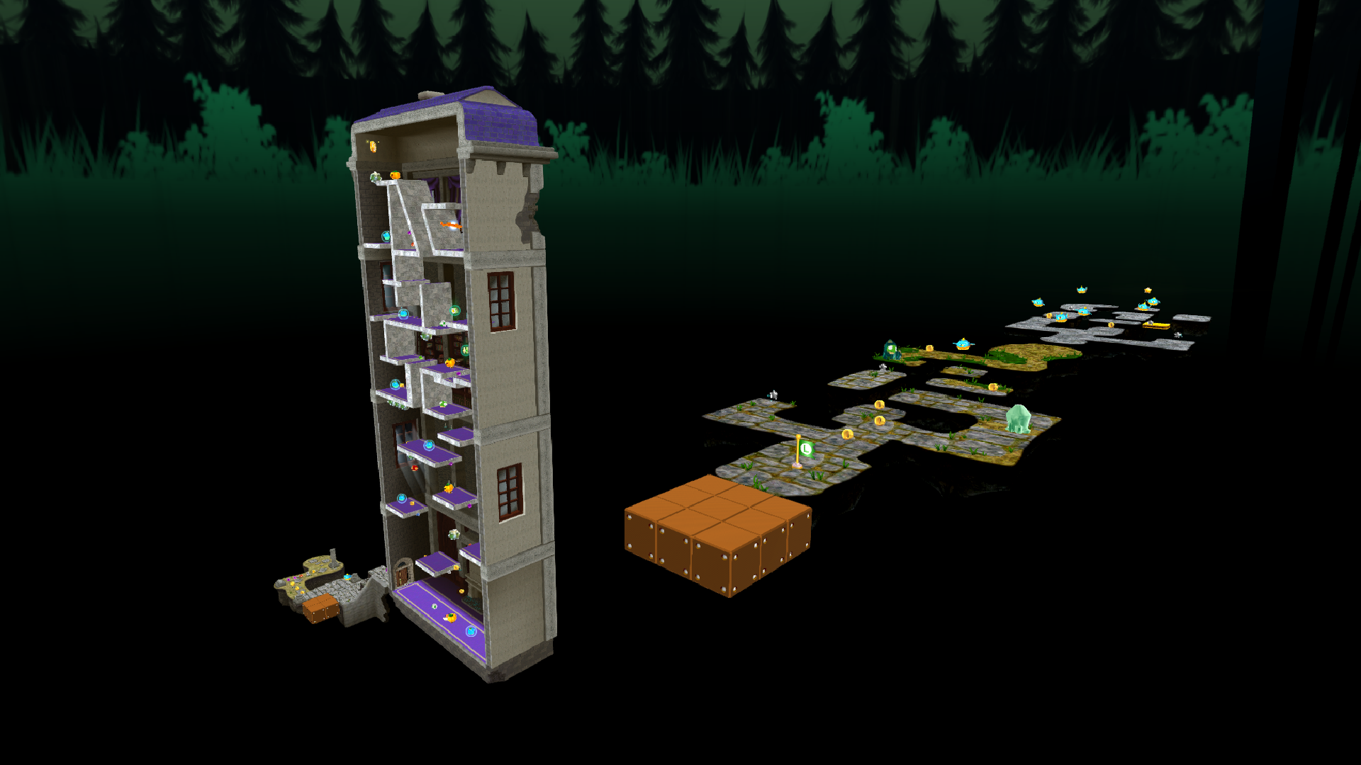 File:SMG2 Screenshot Flash Black Galaxy (Jumping Around in the Dark ...