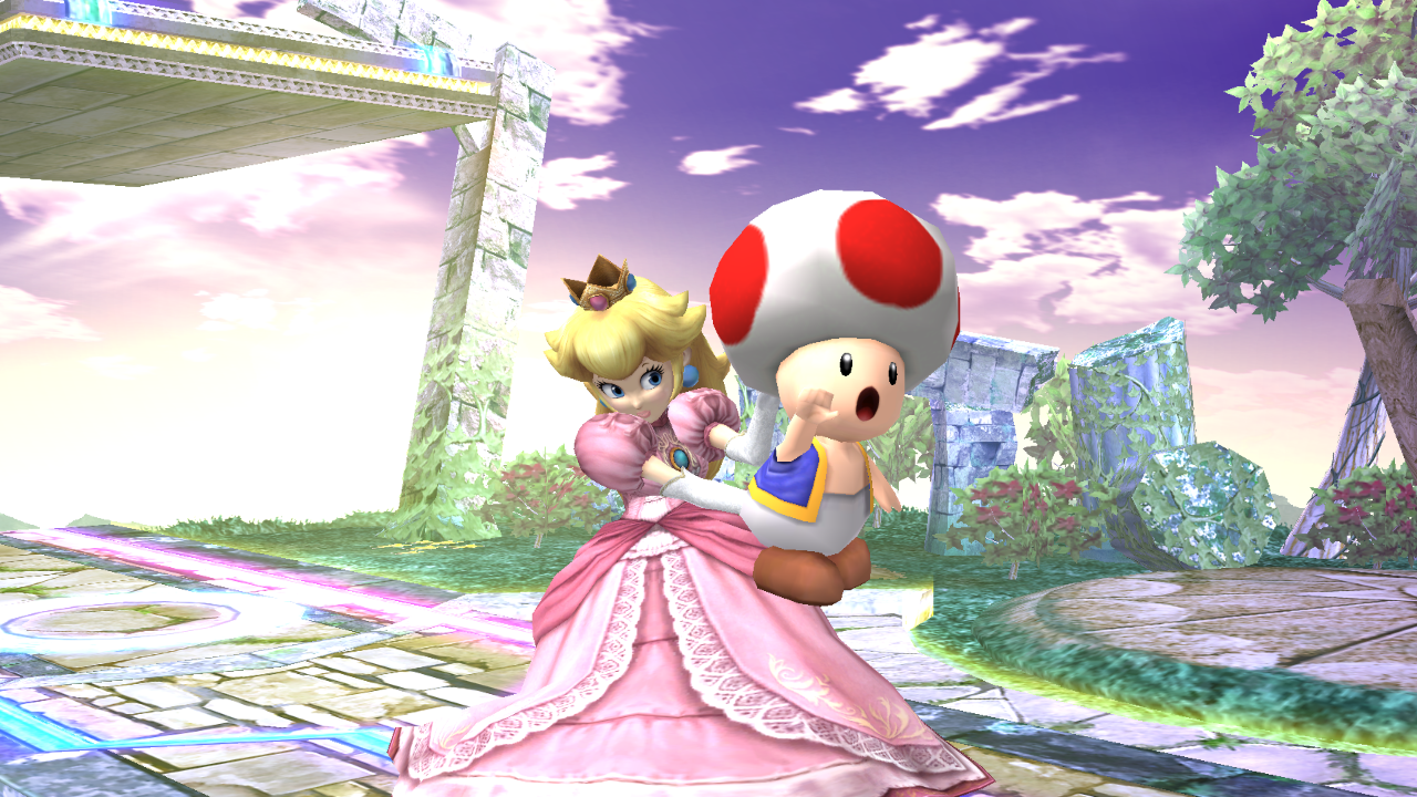 File:SSBB Peach Toad.png - Super Mario Wiki, the Mario encyclopedia