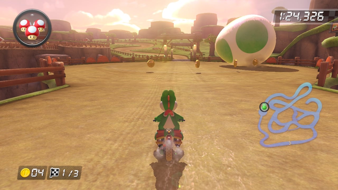 File:MK8 Yoshi Valley N64 Egg.jpg - Super Mario Wiki, the Mario ...