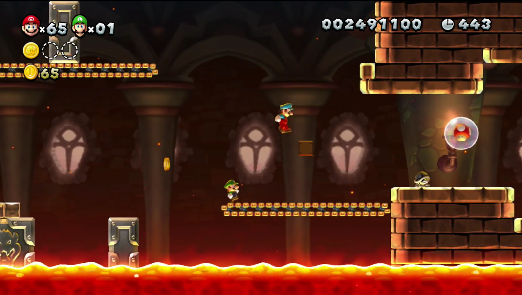 File:NSMBU Roy's Conveyor Castle Screenshot.png - Super Mario Wiki, the ...