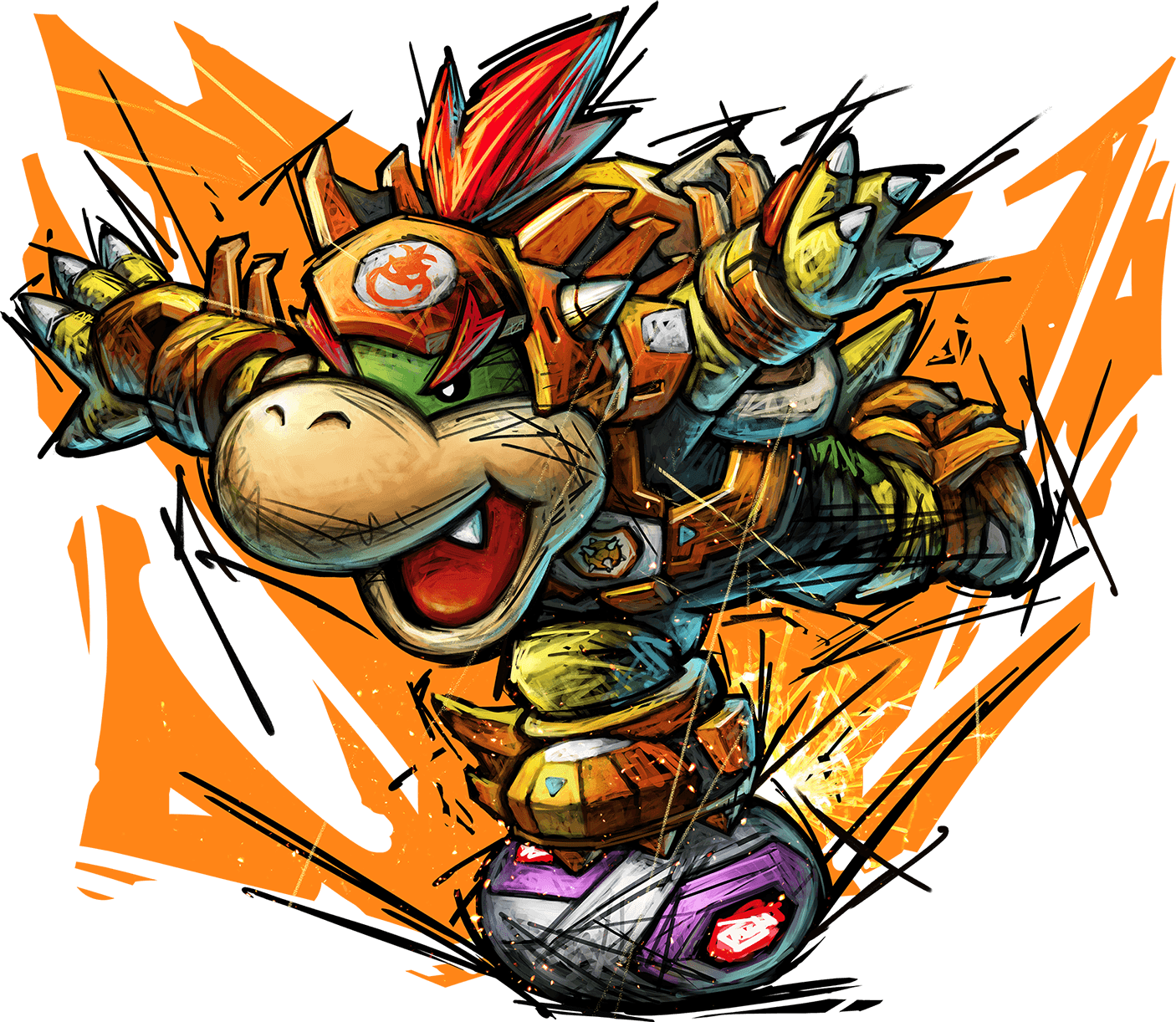 File MSBL Bowser Jr Artwork png Super Mario Wiki The Mario Encyclopedia