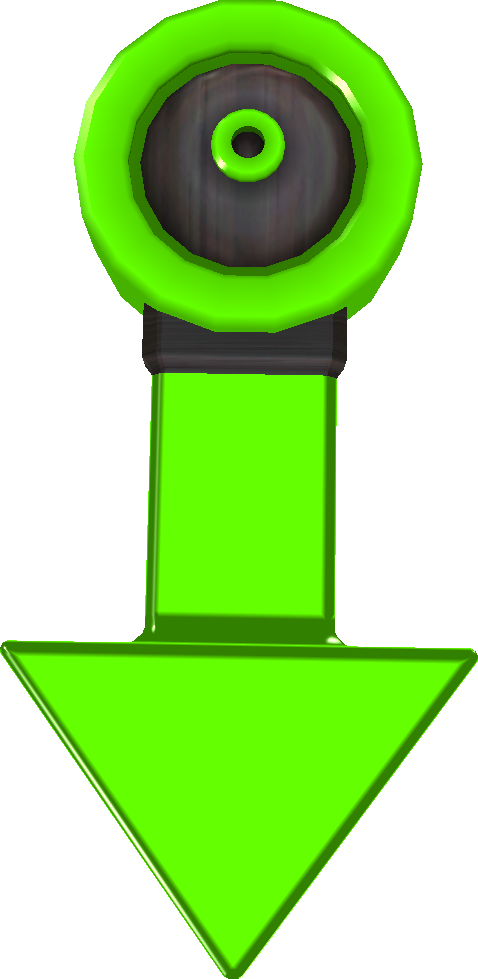 File:SMG Asset Model Gravity Arrow (Green).png - Super Mario Wiki, the ...
