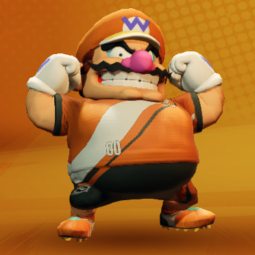 File:Wario (no gear, orange) - Mario Strikers Battle League.png - Super ...