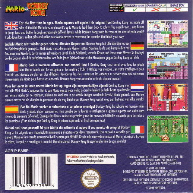 File:MvDKEU back cover.jpg - Super Mario Wiki, the Mario encyclopedia