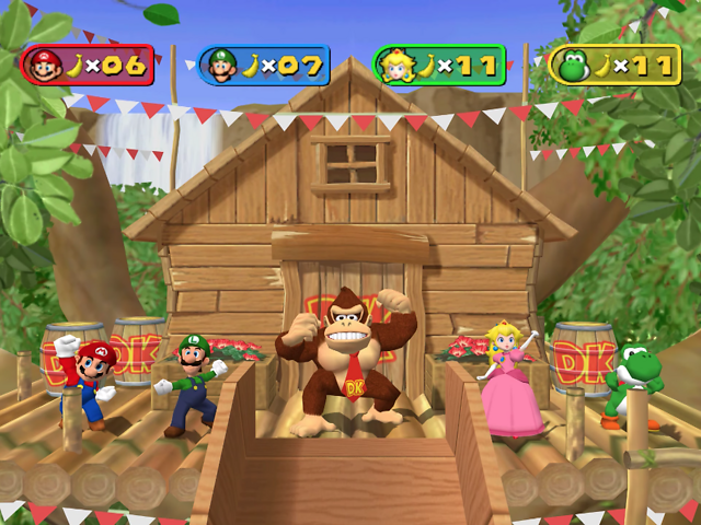 File:Party at DK's House MP7.png - Super Mario Wiki, the Mario encyclopedia