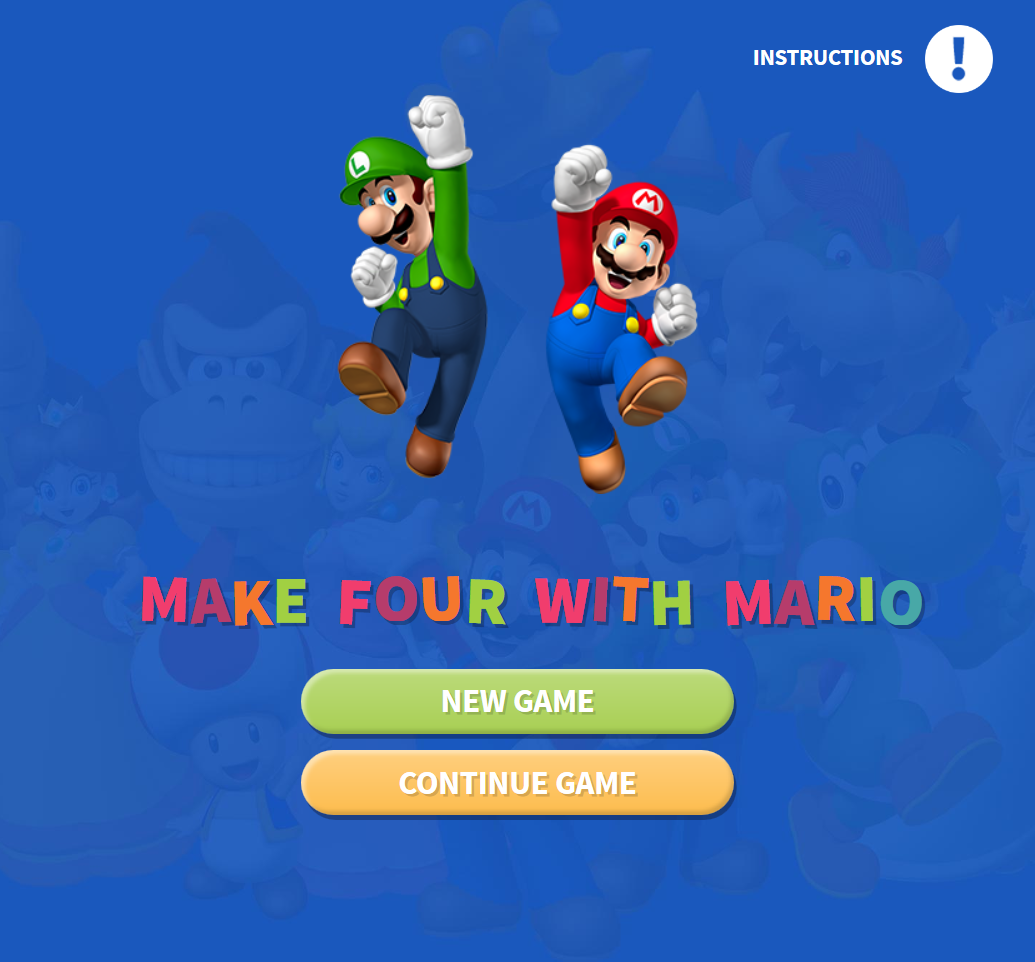 File:Make four with Mario pause screen.png - Super Mario Wiki, the ...