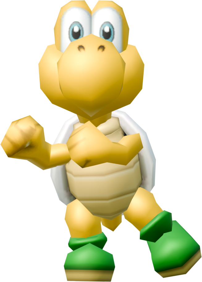 File:NSMBW Asset Model Koopa Troopa (Green) 2.png - Super Mario Wiki ...