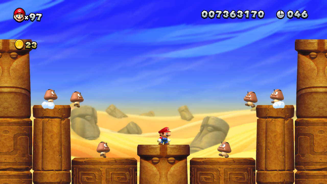 File:NSMBU Goomba Enemy Course.png - Super Mario Wiki, the Mario ...