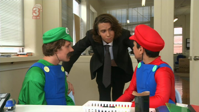 File:TV Ref-Talk With Agent.jpg - Super Mario Wiki, the Mario encyclopedia